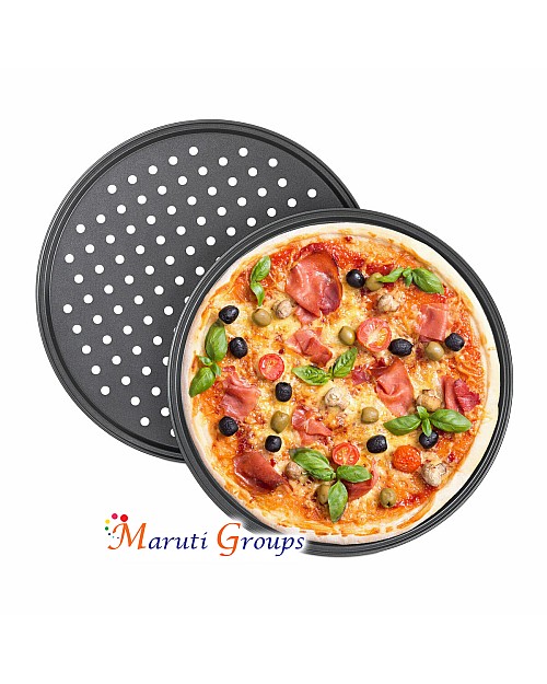 Large Pizza Baking Tray - 35.8cm | Non-Stick & Durable Pizza Pan
